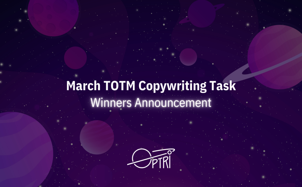 March TOTM Winners Announcement - OPTRIMENT